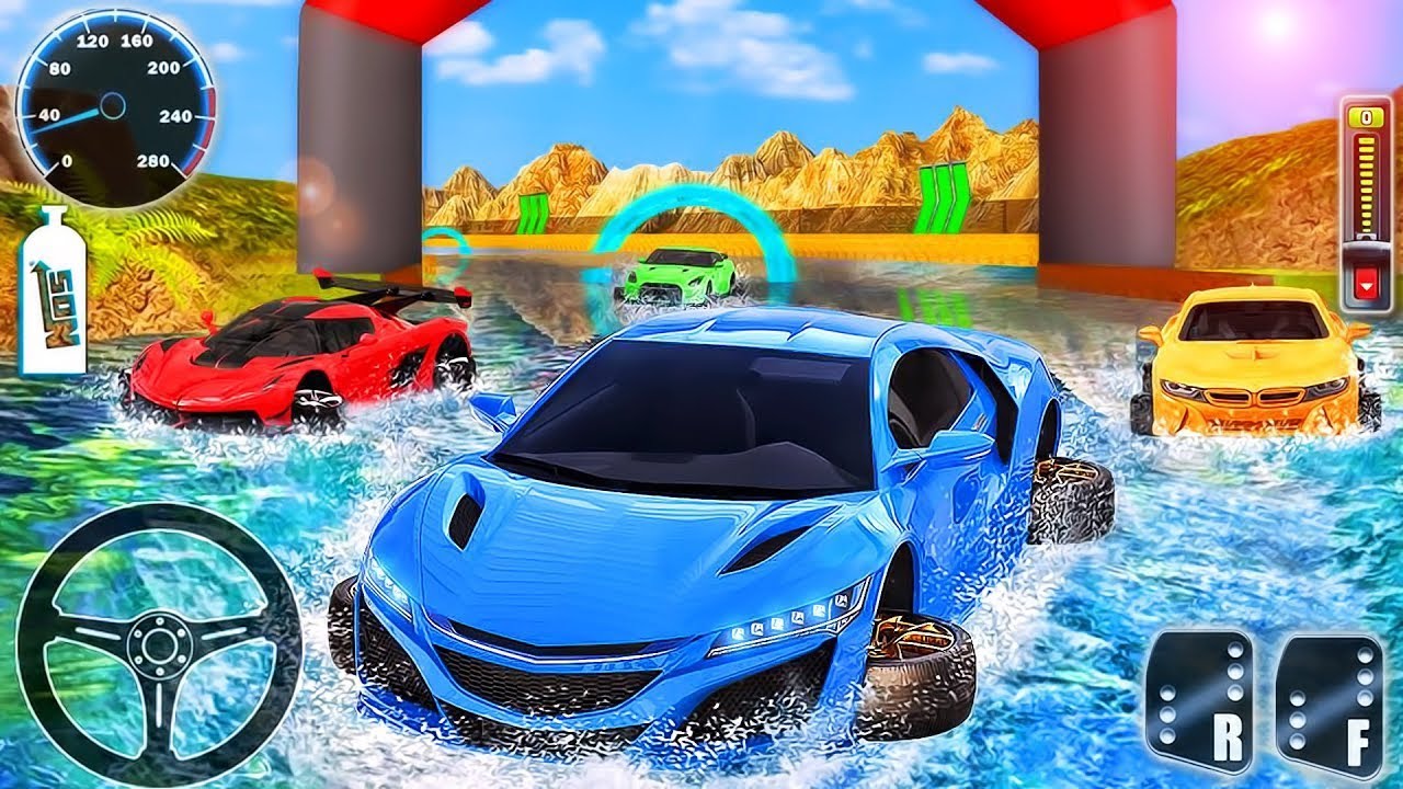 Water Car Racing Simulator 3D - Dirt Chained Cars Stunt Race - Android ...