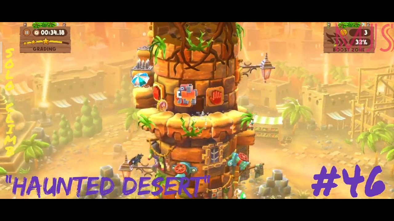 BLOCKY CASTLE - TOWER CHALLENGE! | "HAUNTED DESERT" LEVEL #46 | Solo ...