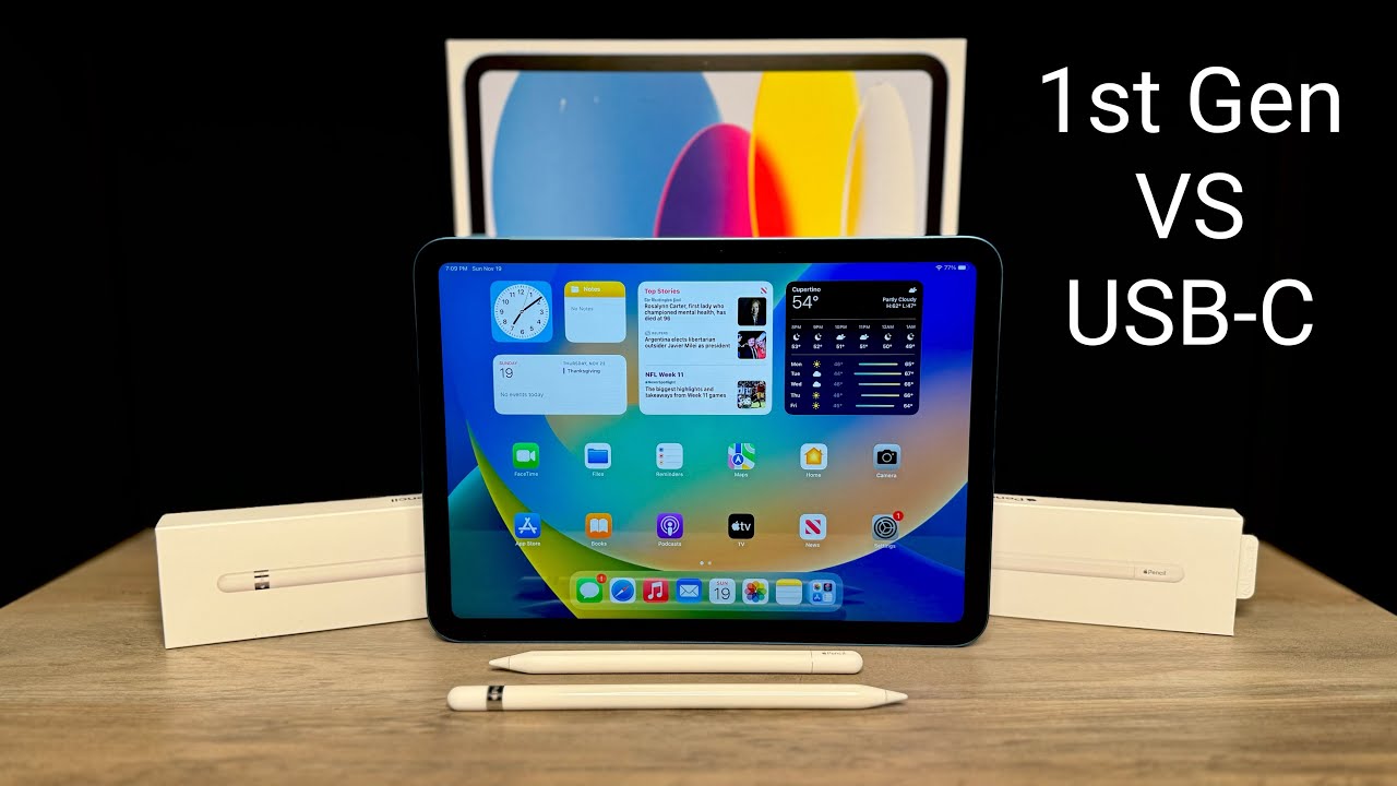 Apple Pencil 1st Gen VS Apple Pencil USB-C - YouTube