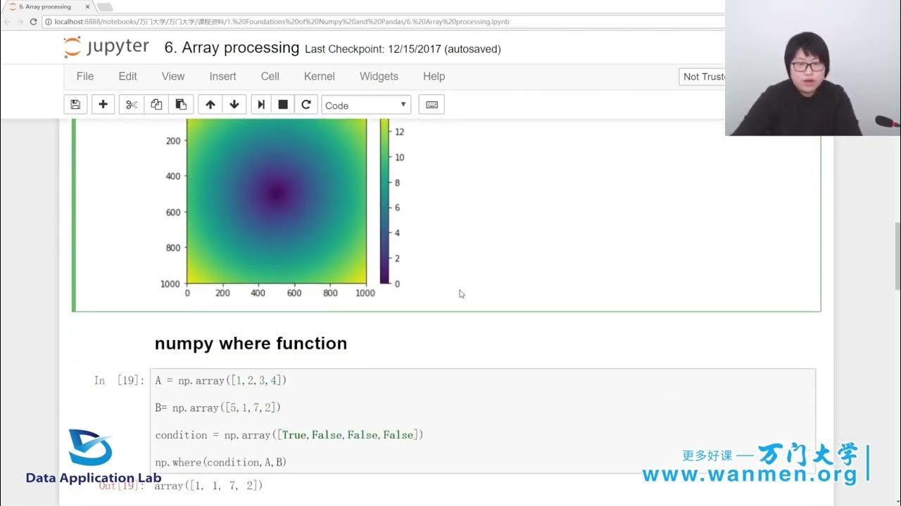 05、课程：Numpy的基本操作_9、Array processing（一） - YouTube