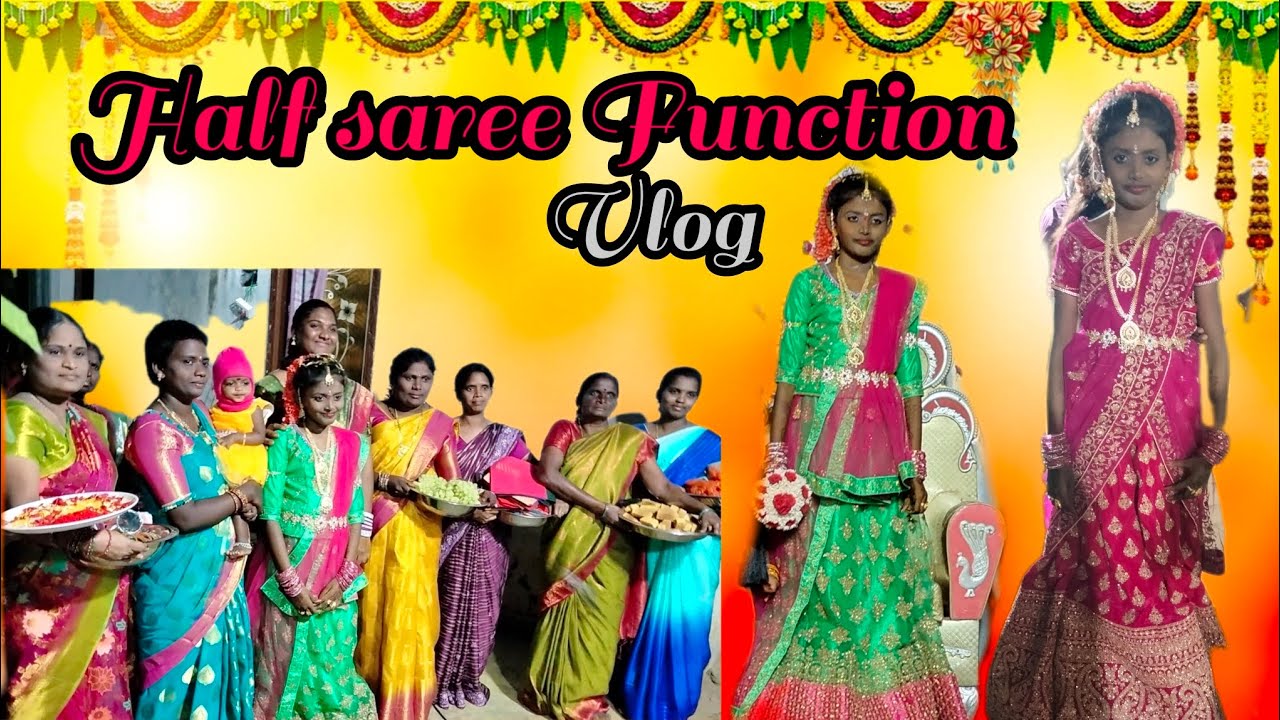 Half saree Function vlog //Full vlog// Family full video 📸#subscribe to my channel 👇 - YouTube