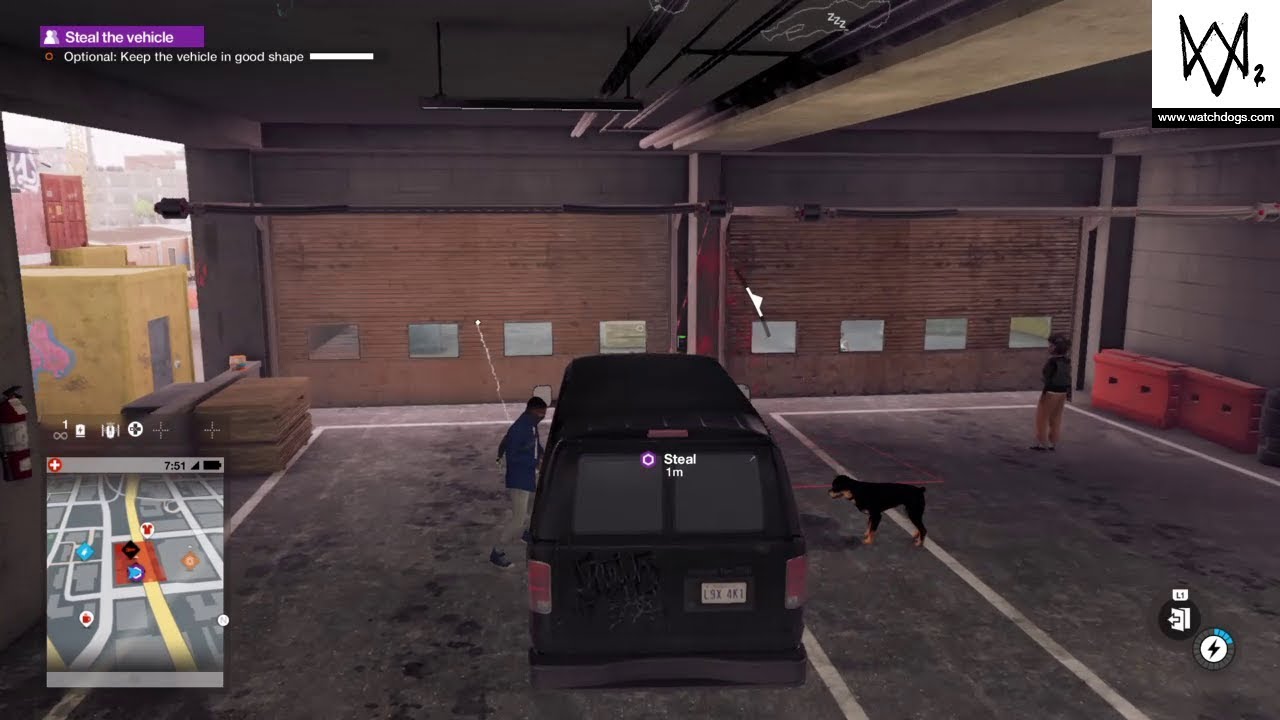 WATCH DOGS 2 Crime Hunt (Steal the Vehicle with optional objective ...