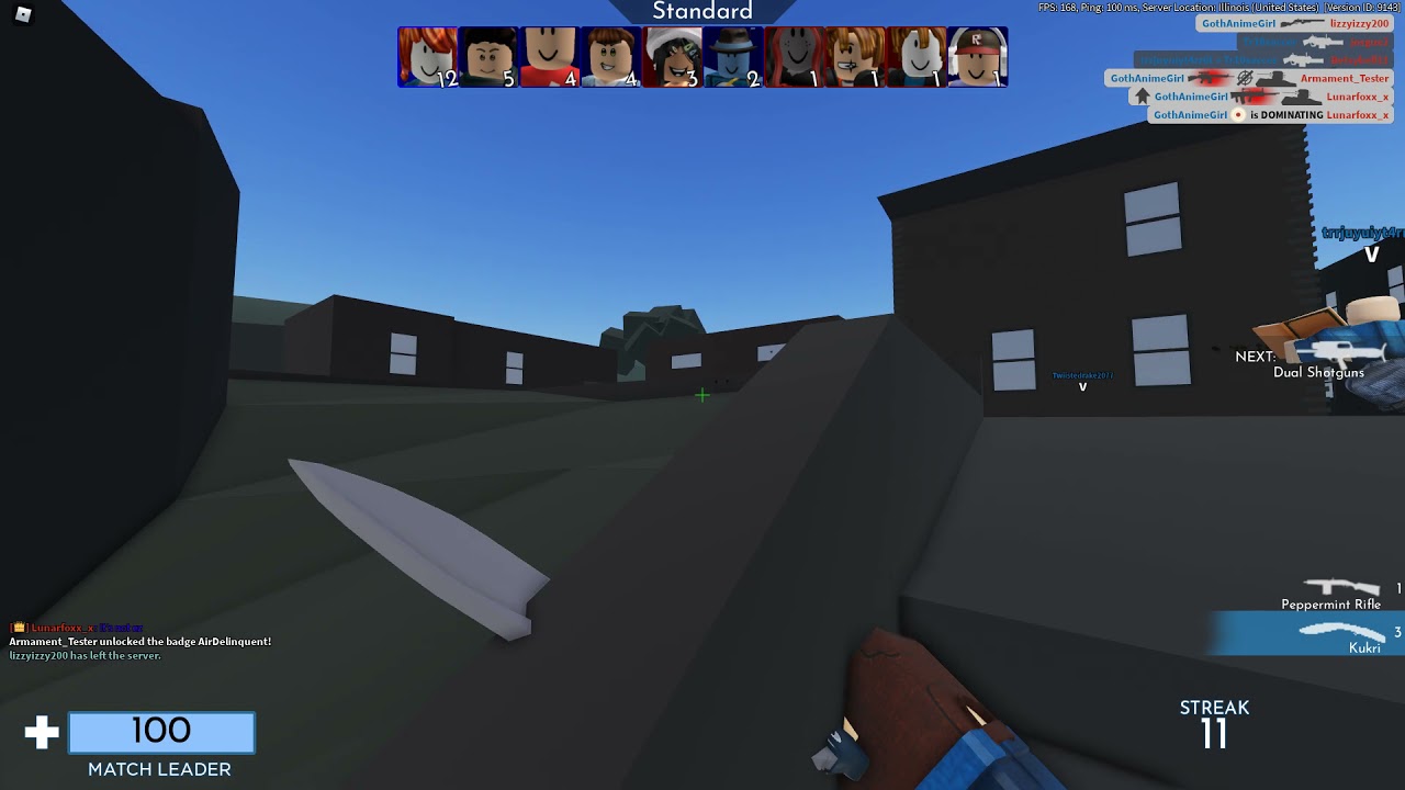 Hillside Headshot Spree! (Roblox Arsenal) - YouTube