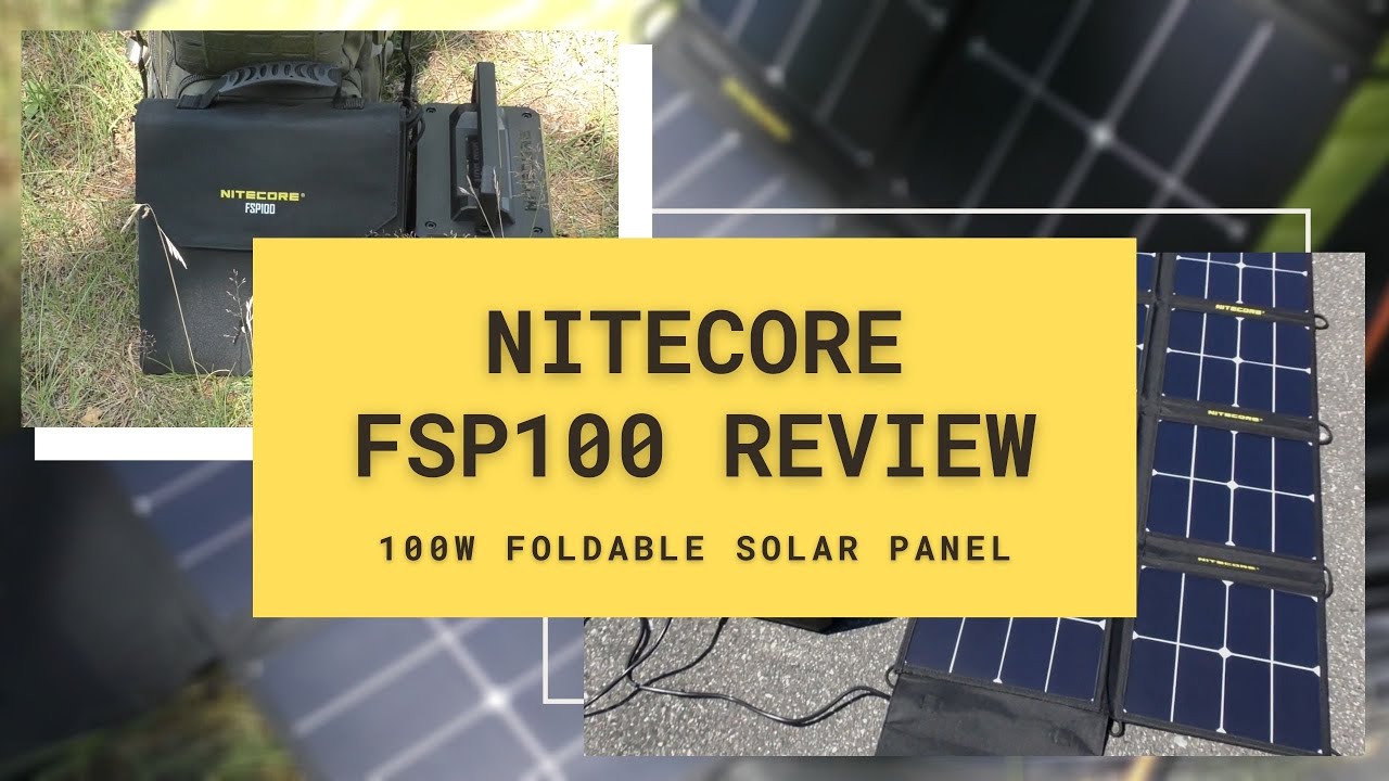 NITECORE 100W Foldable Solar Panel FSP100 - YouTube