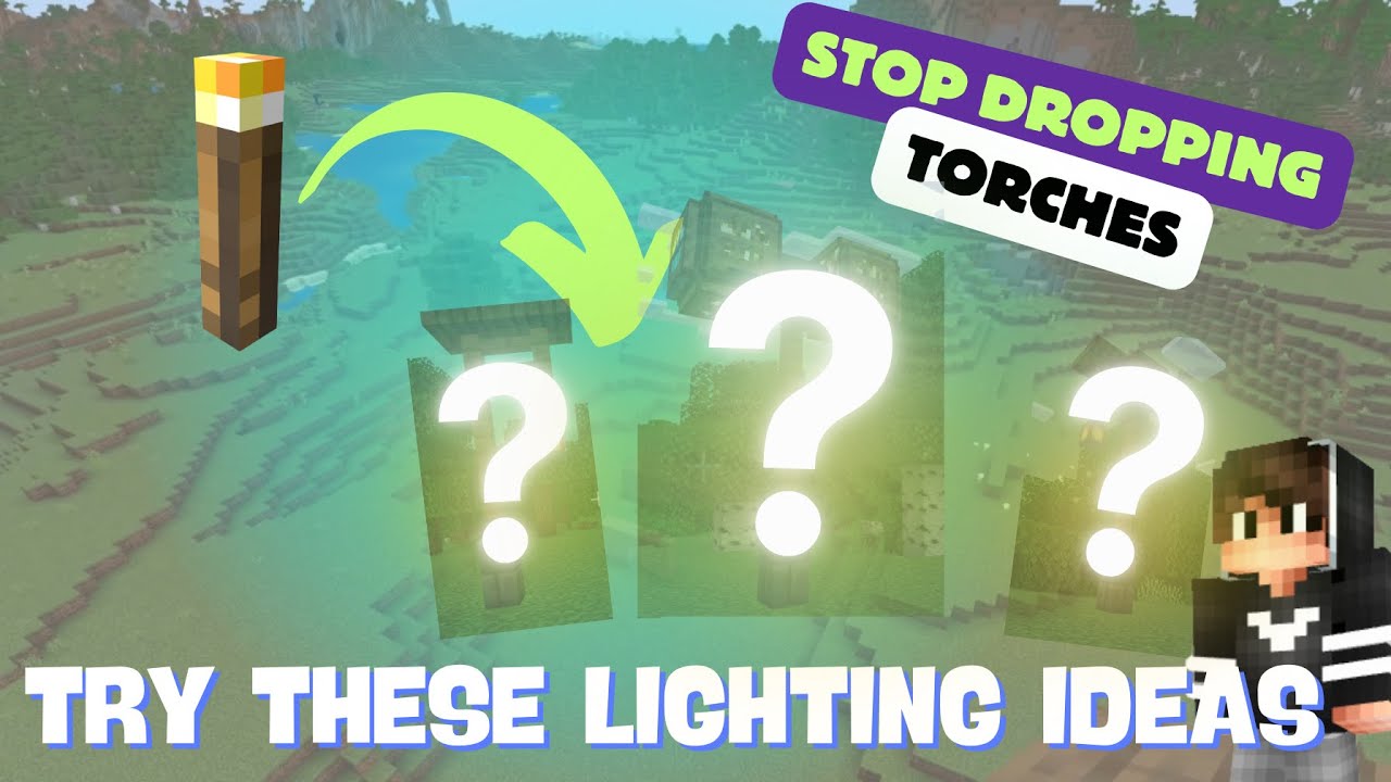 TORCH SPAM NO MORE! 3 EASY Minecraft Lampposts (Your Forest Will THANK ...