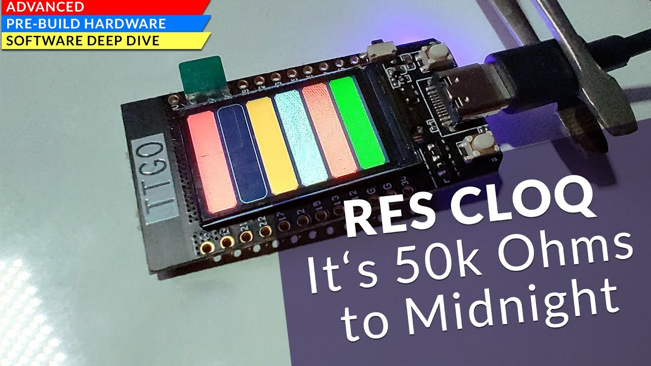 Res Cloq - the world's first resistor colour coded clock! (maybe) - YouTube