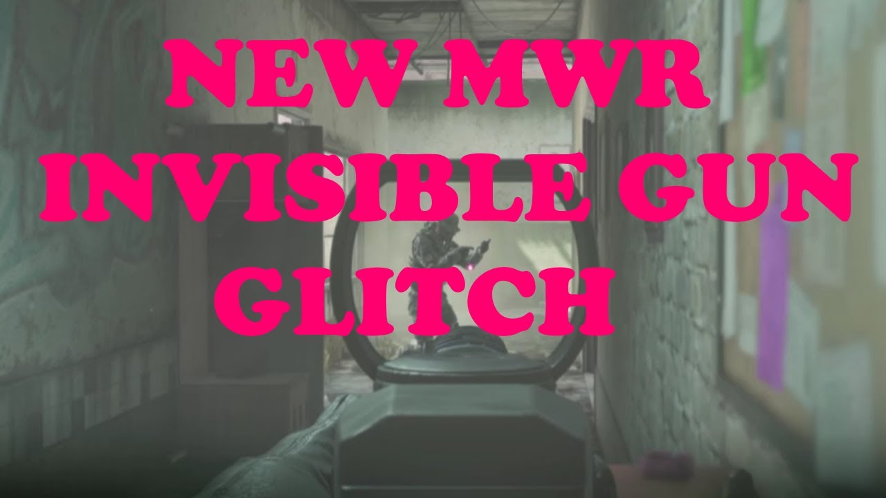 NEW CALL OF DUTY MWR INVISIBLE GUN GLITCH!!!! - YouTube