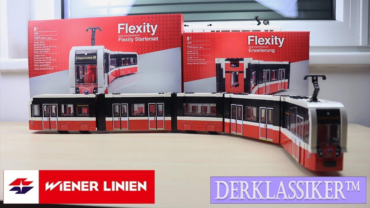 Wiener Linien Straßenbahn Flexity aus LegoR Komponenten von ...