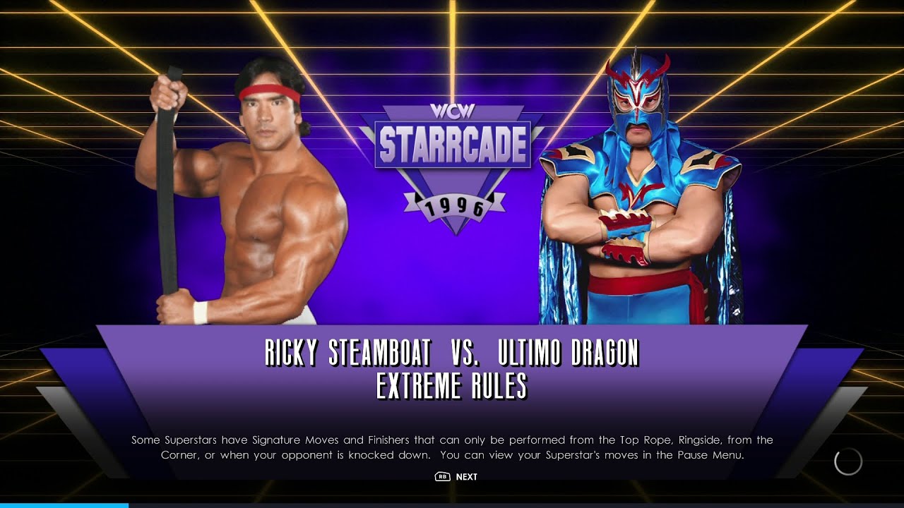 WWE 2K22 Ricky Steamboat Vs Ultimo Dragon - YouTube