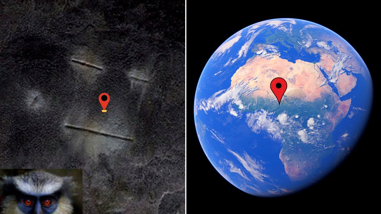 I Found Monkey Face on Google Earth and google map. so mystery! - YouTube