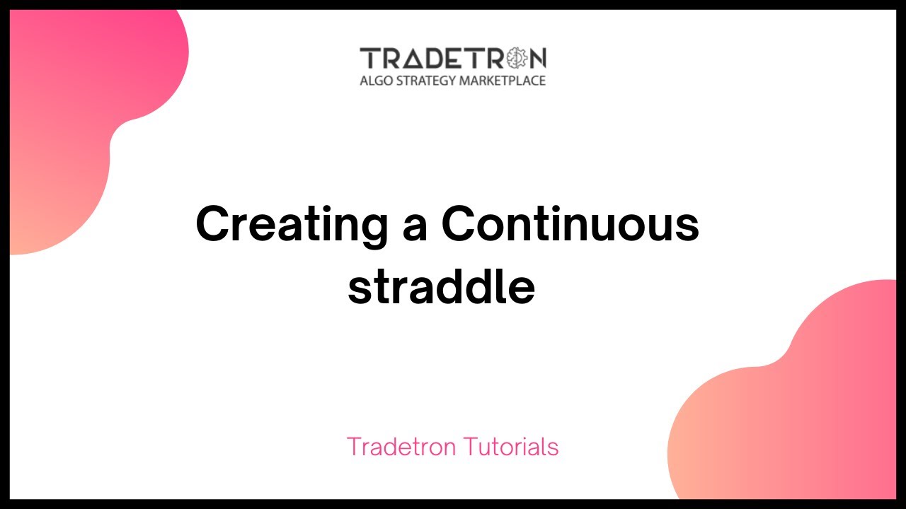 Straddle with continuous adjustments - YouTube