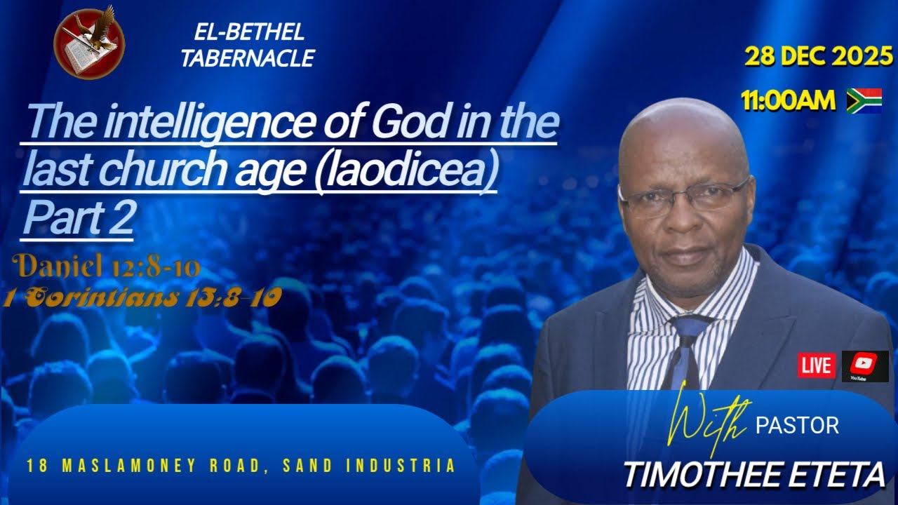 Pastor Timothee Eteta - The intelligence of God in the last church age ...