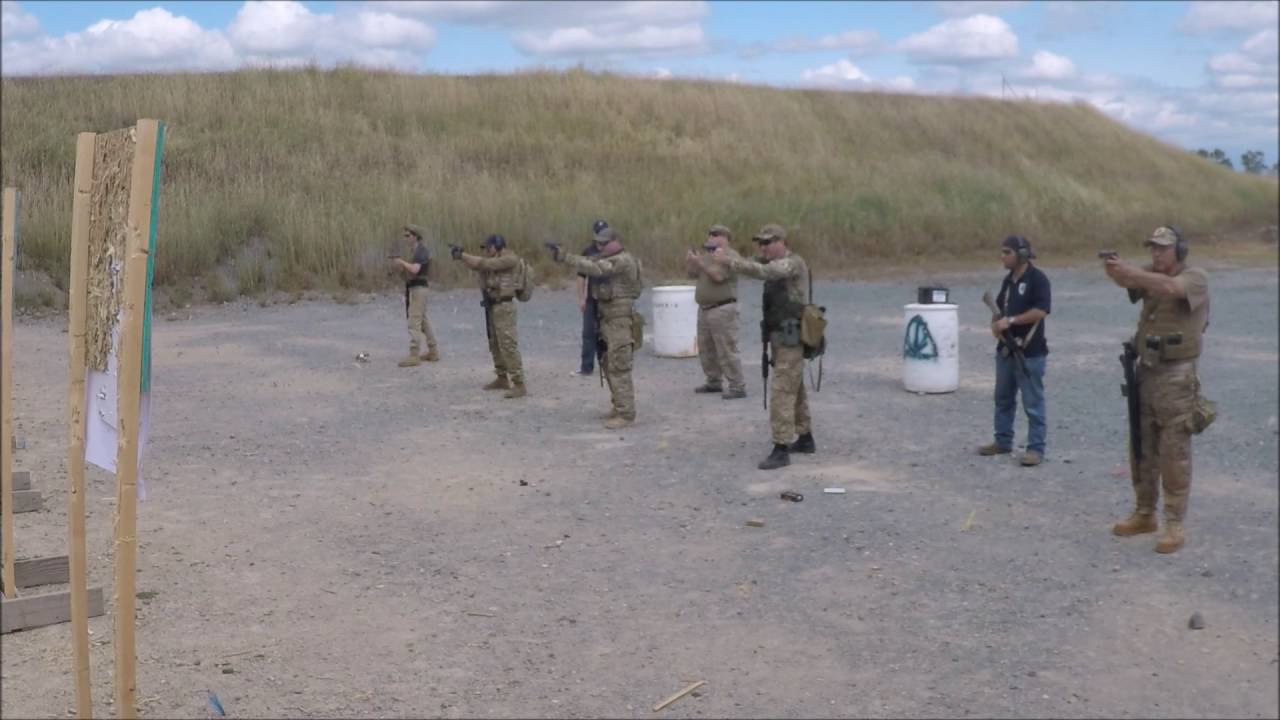 Training The California Militia- Pistol Drills - YouTube