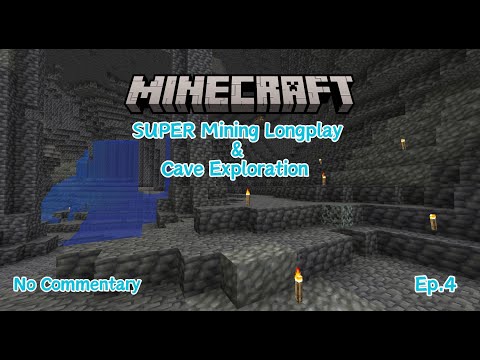 Relaxing 4 Hours of Minecraft - Cave Exploration and Ore Mining - No Commentary - 1.20 - Ep.4