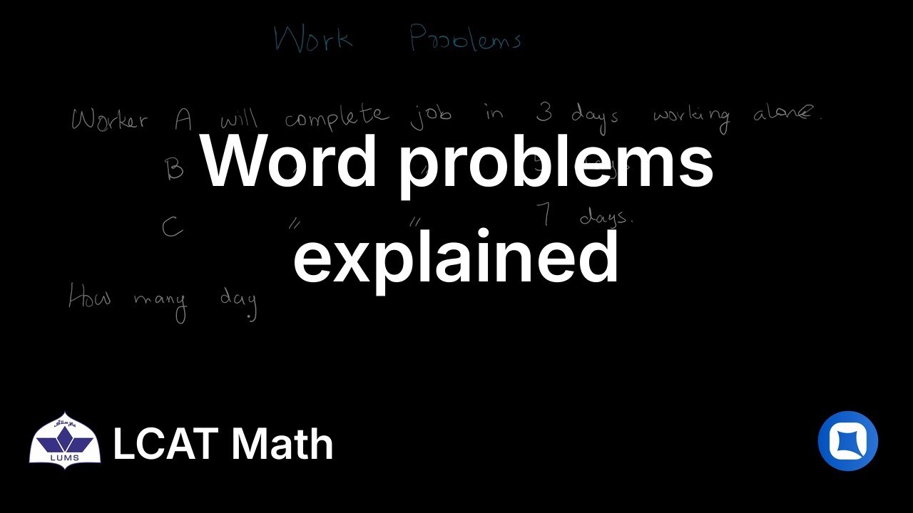 LUMS LCAT Math | 2.2 Word Problems | Qallam - YouTube