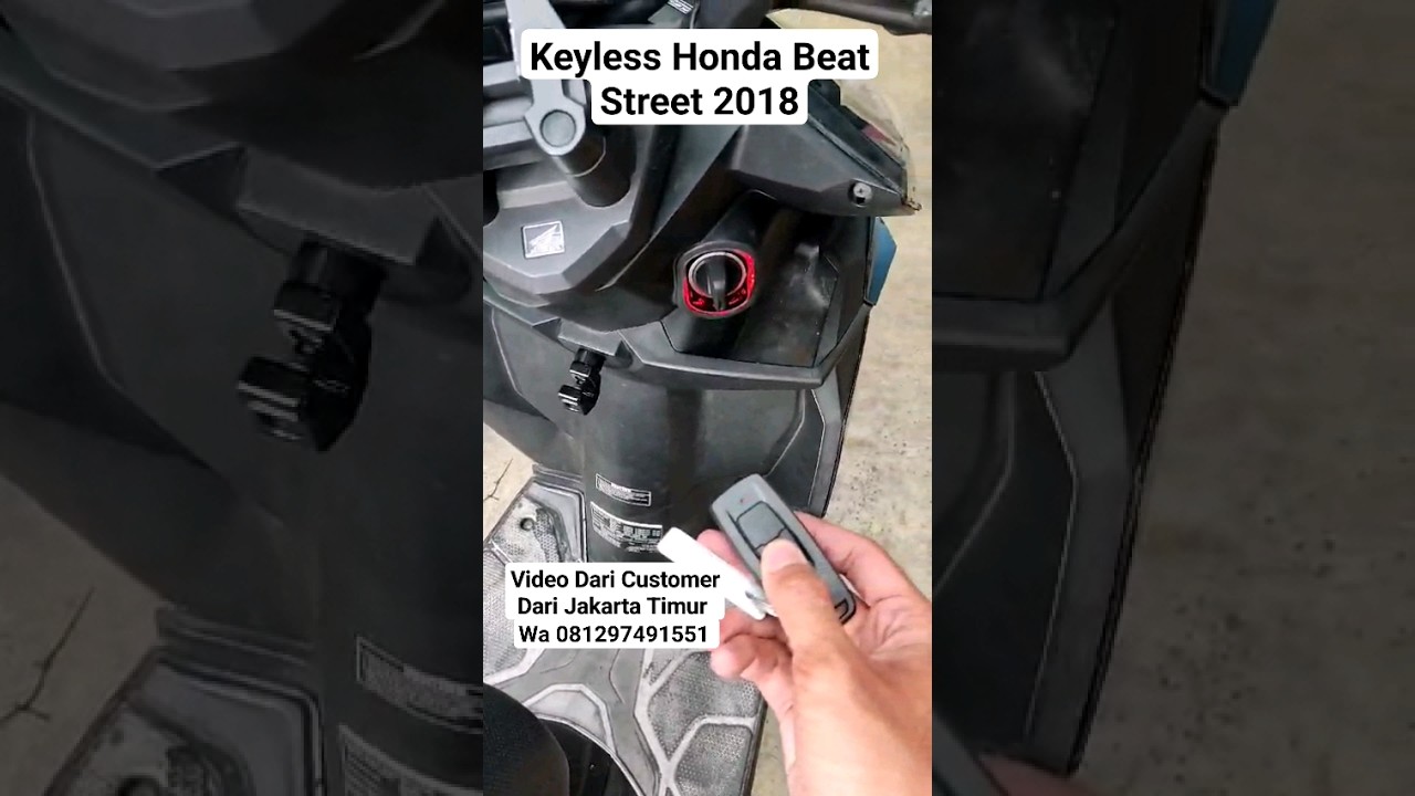 Keyless Honda Beat Street Pakai Remot Honda Vario 160 Video Kiriman ...