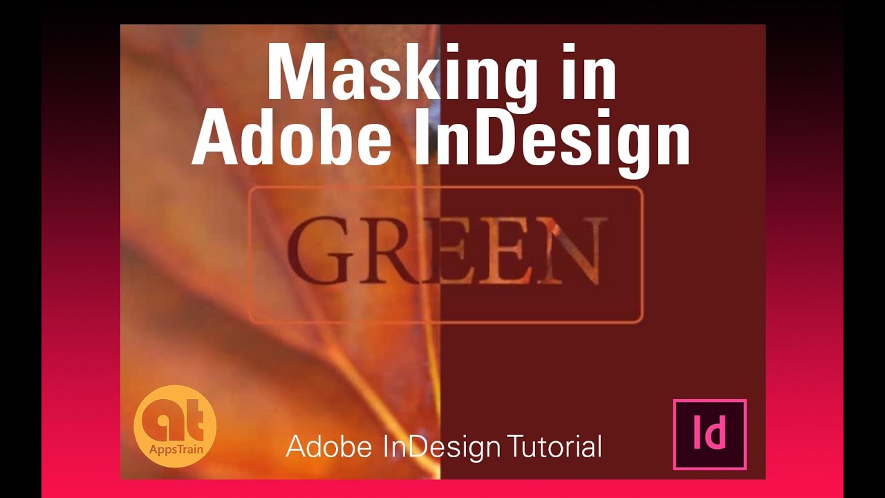 Masking using Exclude Overlap in Adobe InDesign - YouTube