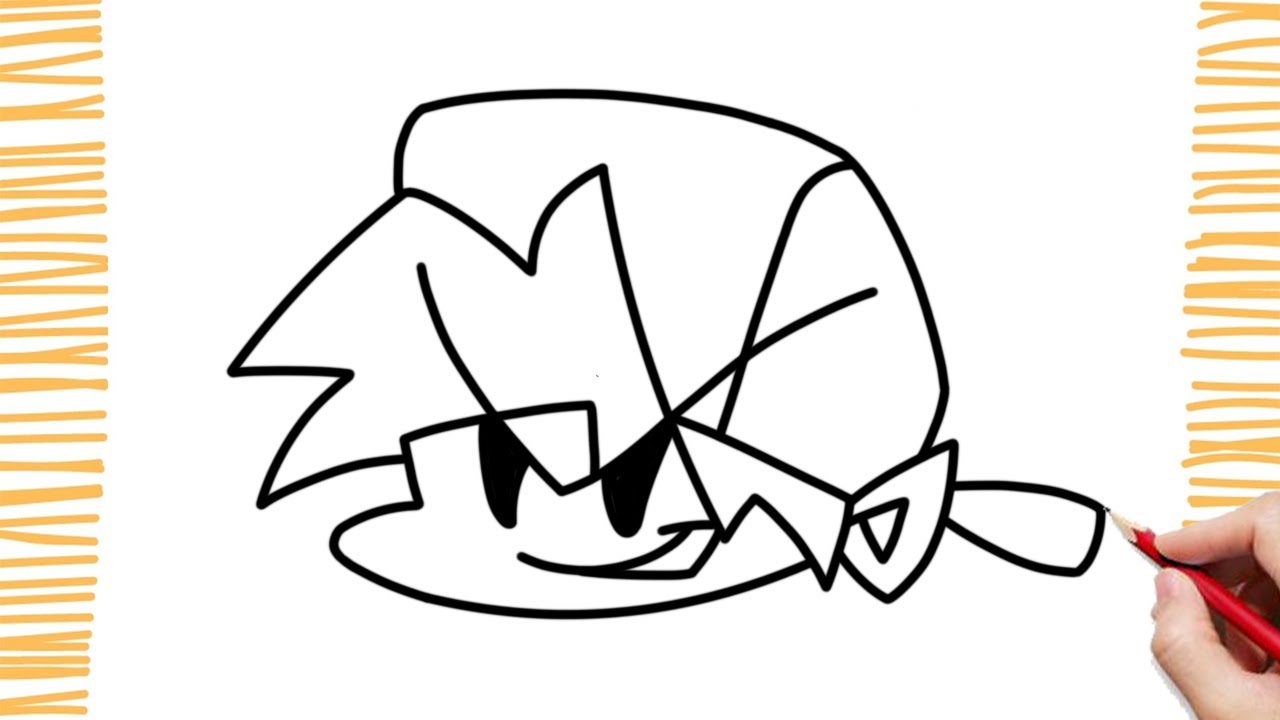 HOW TO DRAW BOYFRIEND FACE I FNF ( Friday NIght Funkin ) - YouTube