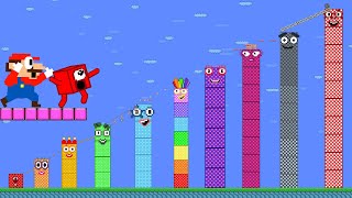 Spider Numberblocks Mix Level Up Vs The Giant Mario Maze Game Animation ...
