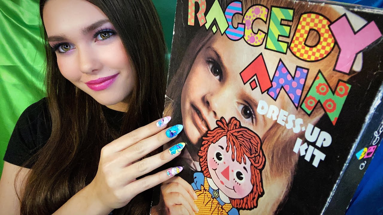 V I N T A G E ~ asmr ~ Raggedy Ann Dress Up Kit 👗 - YouTube