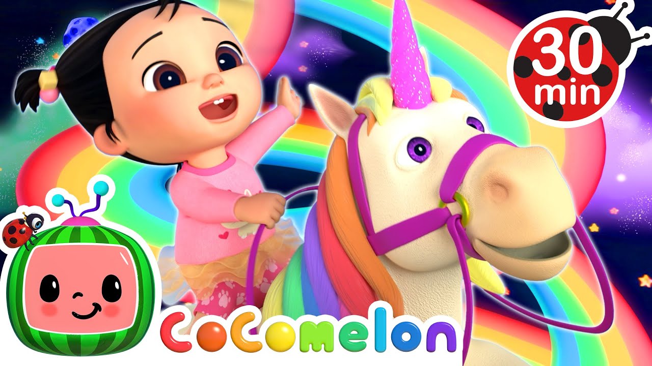 Magical Rainbow Unicorn Song with Cece | CoComelon Nursery Rhymes ...