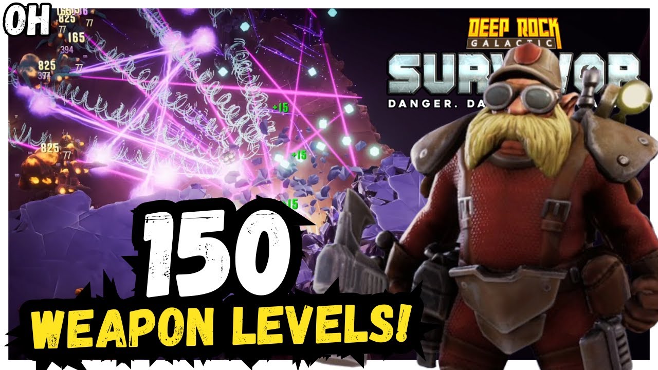 150 Weapon Levels!! Deep Rock Galactic Survivor! - YouTube