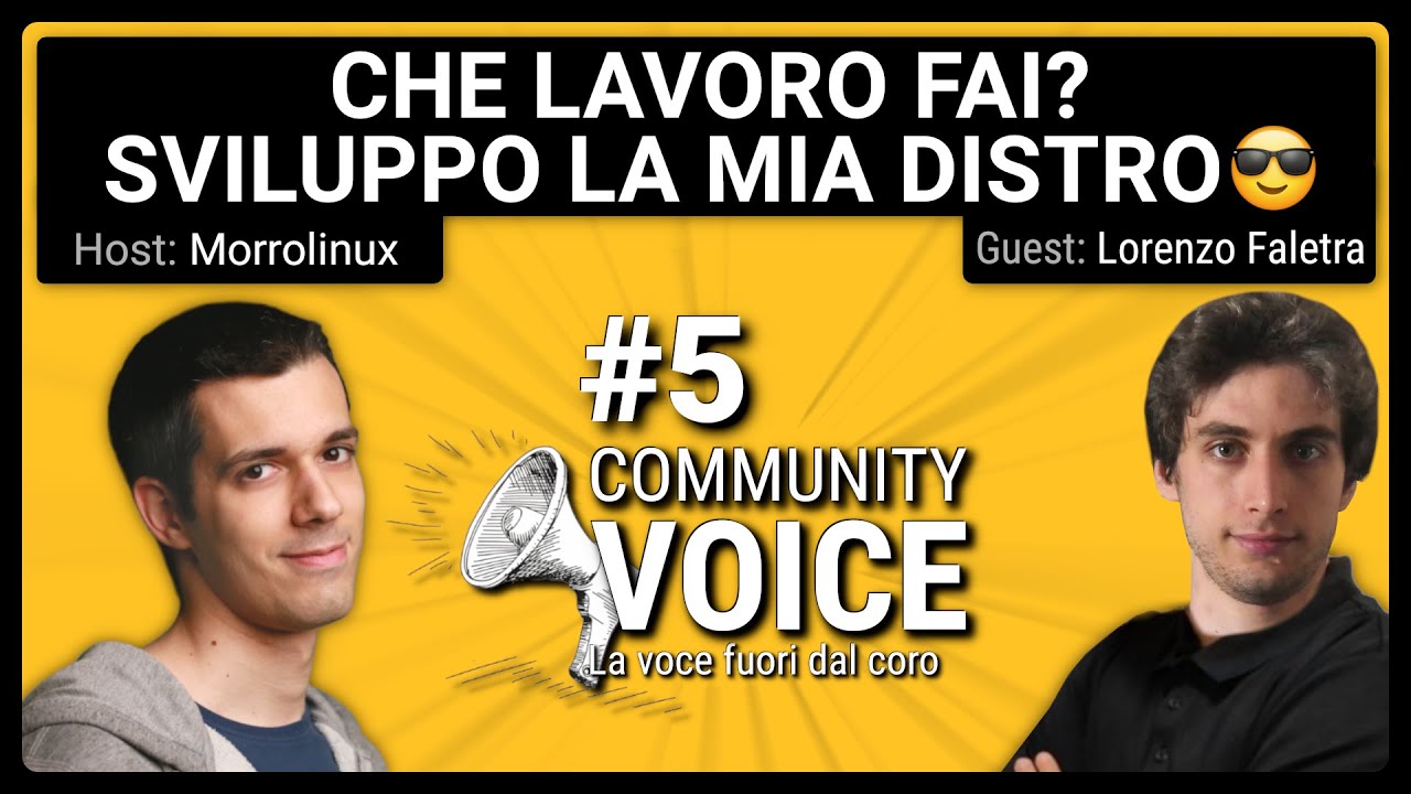 Il mio lavoro? La mia DISTRO 😎 | LIVE con Lorenzo Faletra a.k.a. Palinuro @ CommunityVoice - YouTube