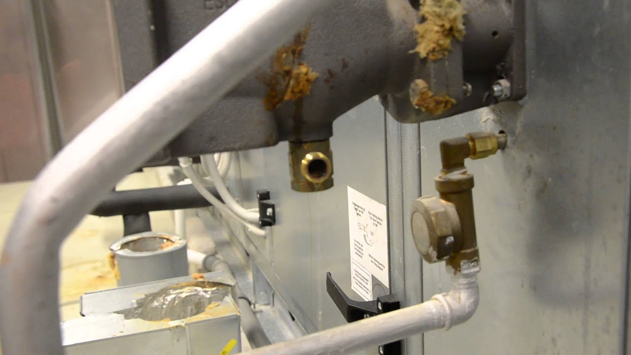 condensate from valve - YouTube