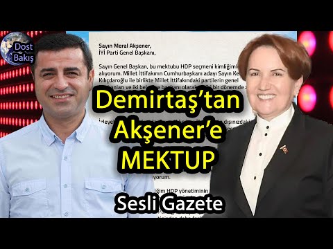Selahattin Demirtaş'tan Meral Akşener'e Açık Mektup