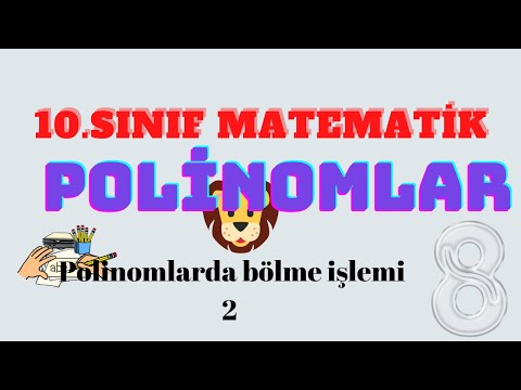 10 sınıf matematik | polinomlar |  bölme yapmadan kalanı bulma | 8.video