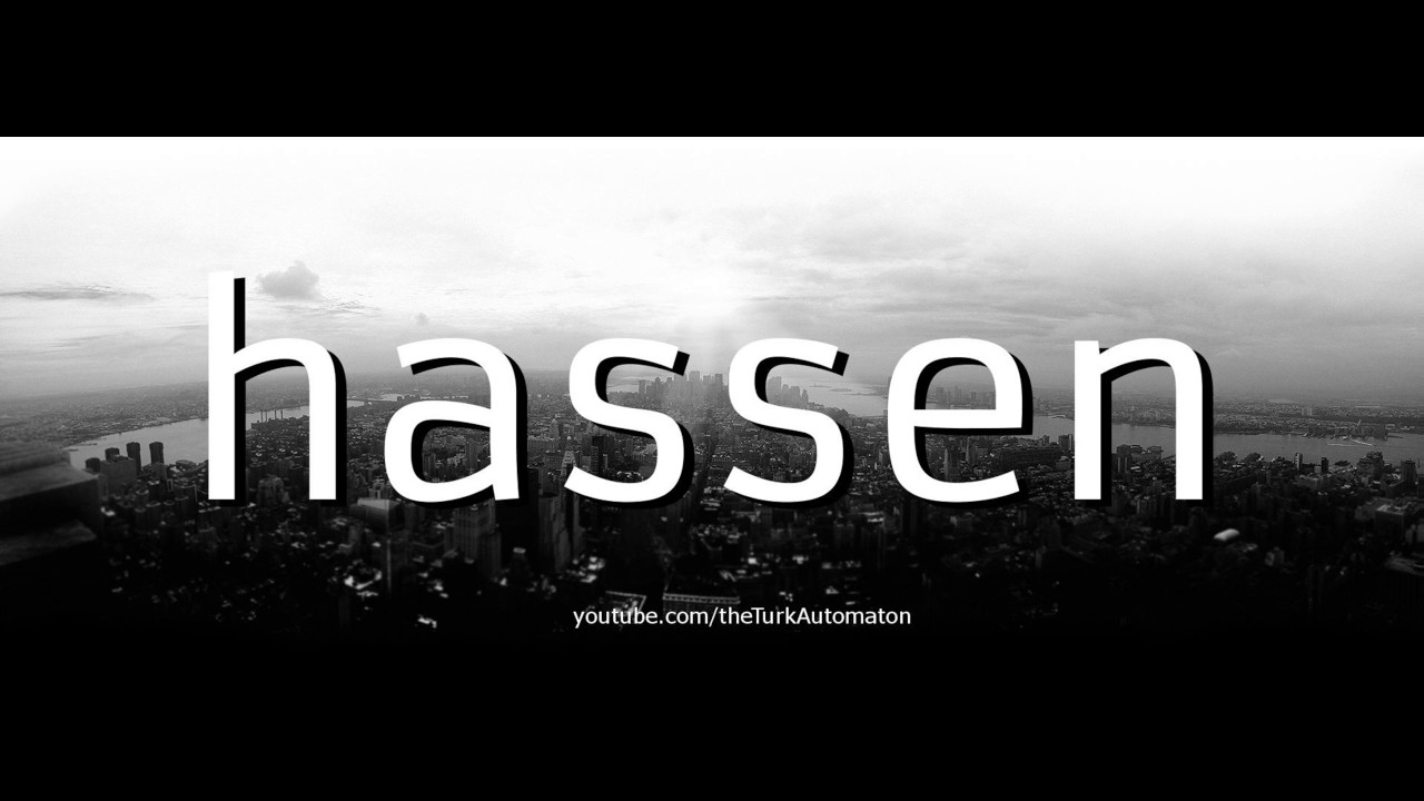 How to Pronounce hassen in German - YouTube
