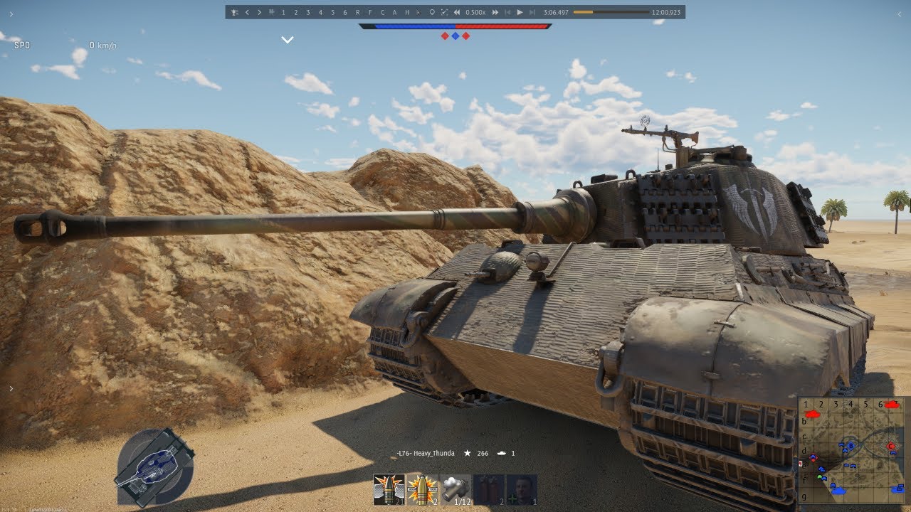 Tiger 2 (H) double ace | War Thunder - YouTube