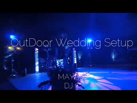 Outdoor Wedding DJ Setup Arab DJ Virginia