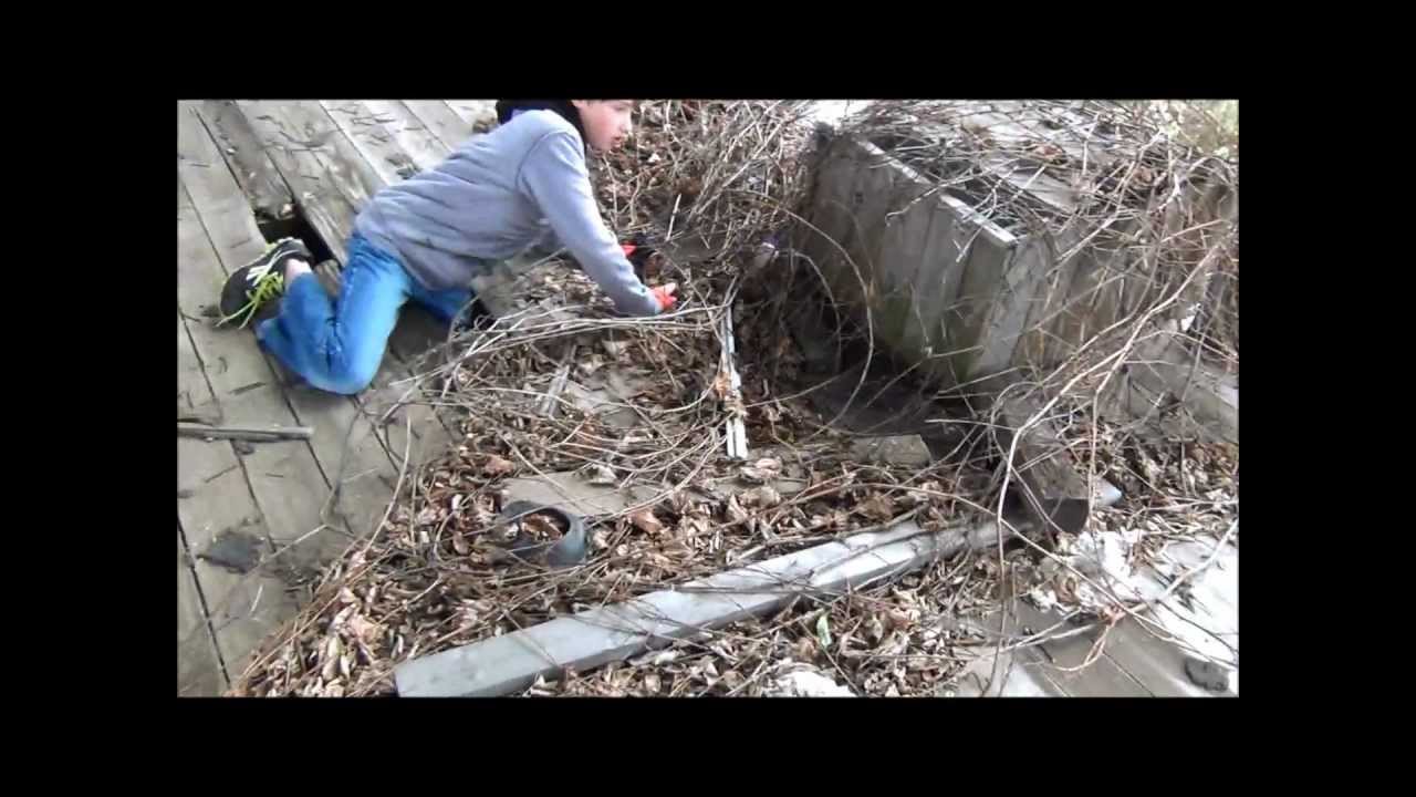 Zach falling through rotten floorboards |EPIC FAIL| - YouTube