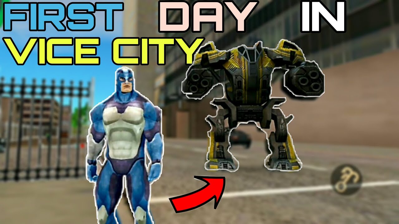 FIRST DAY IN VICE TOWN | ROPE HERO VICE TOWN | WALKTHROUGH#1 ...