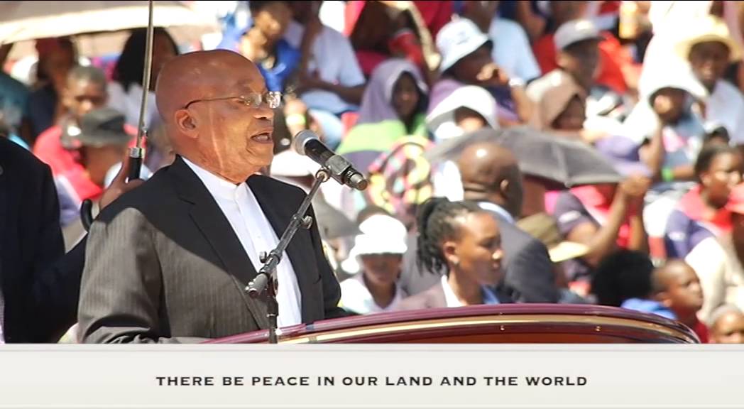 President Jacob Zuma attends the Good Friday Church Service at ...