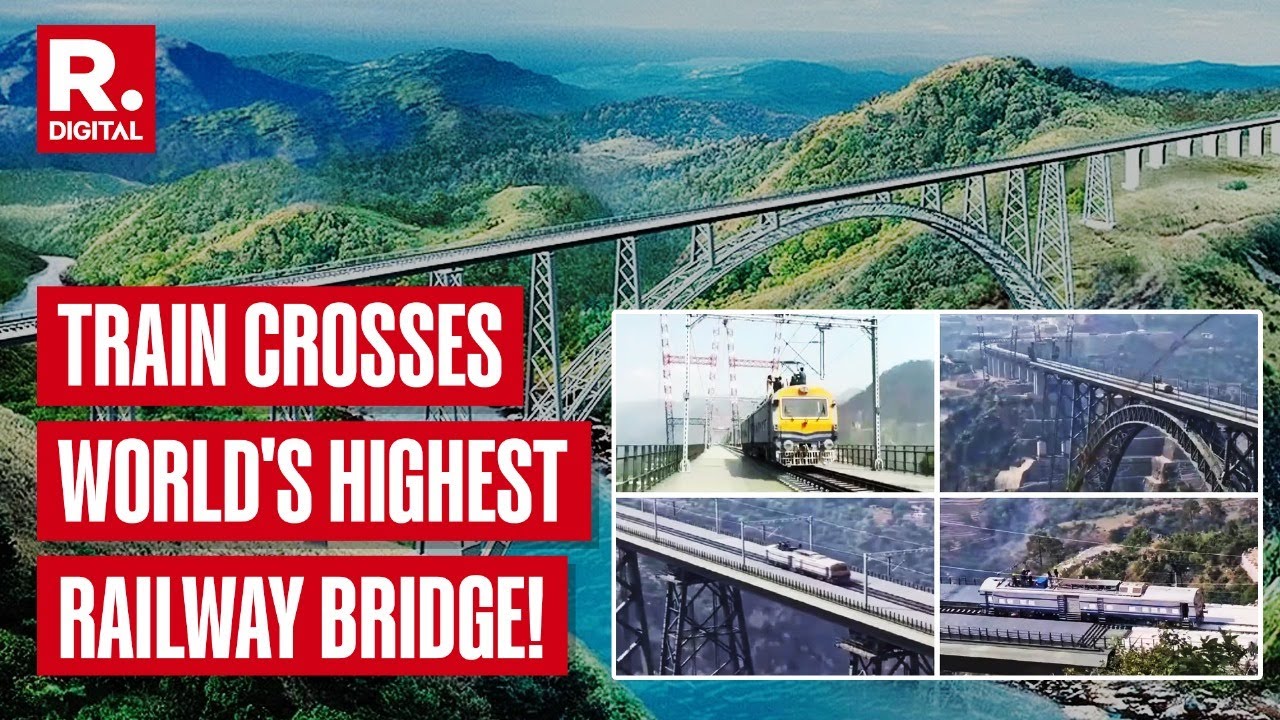 Breathtaking Visuals Of Train Passing Through World's Highest Railway ...