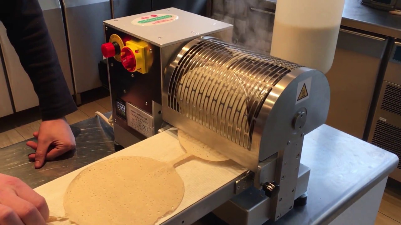 La Monferrina C1 round crepe machine - YouTube