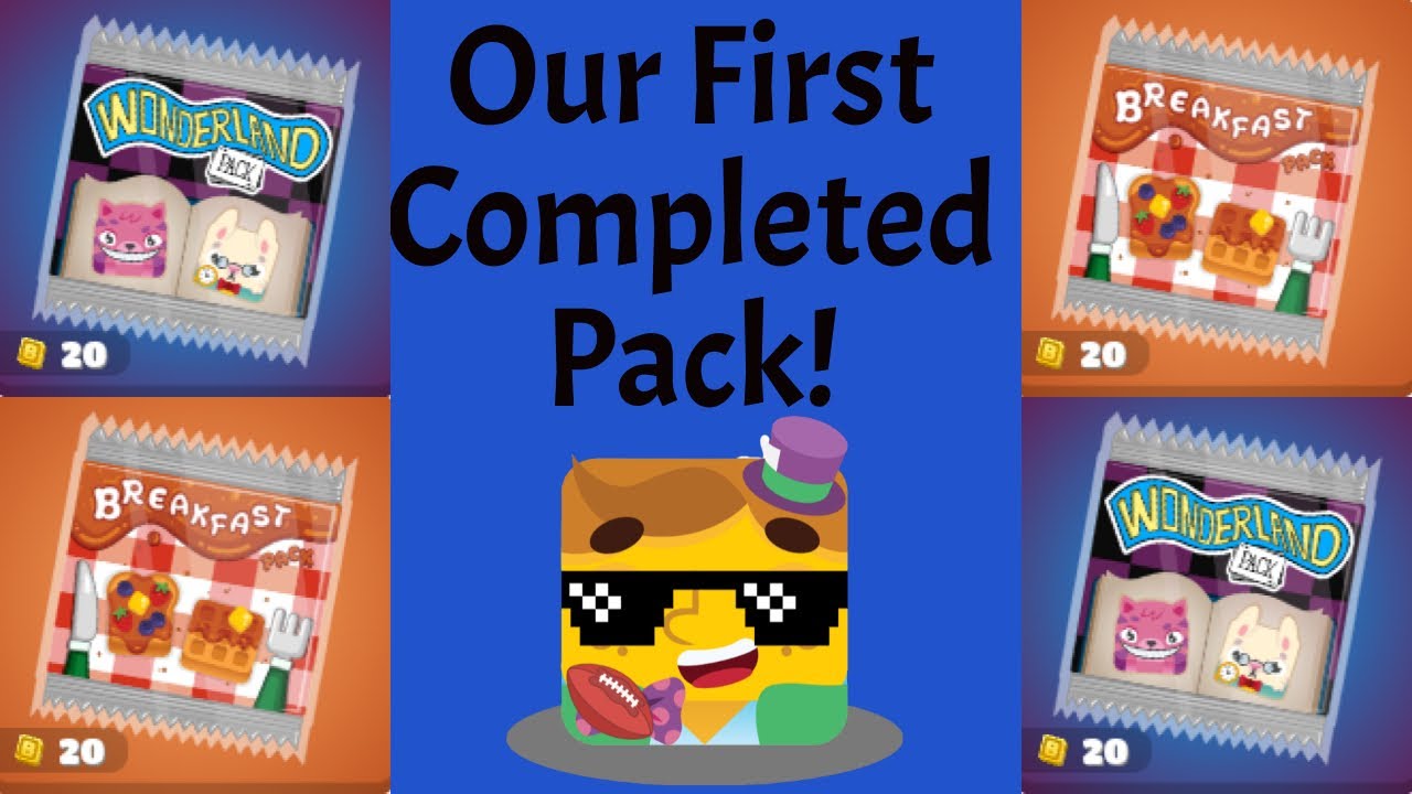 Our First Completed Pack! Wonderland and Breakfast Pack! Blooket Alt #3 ...