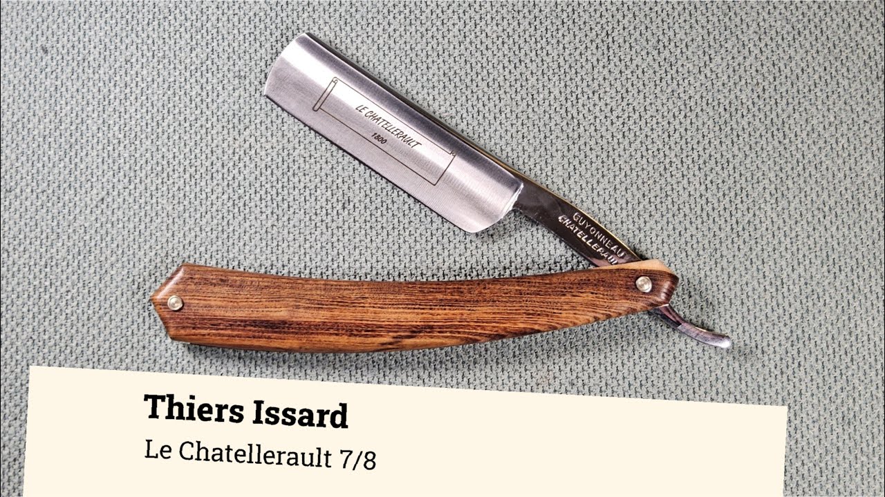 Straight Razor Shave with Thiers Issard Le Chatellerault 7/8 | Vintage ...