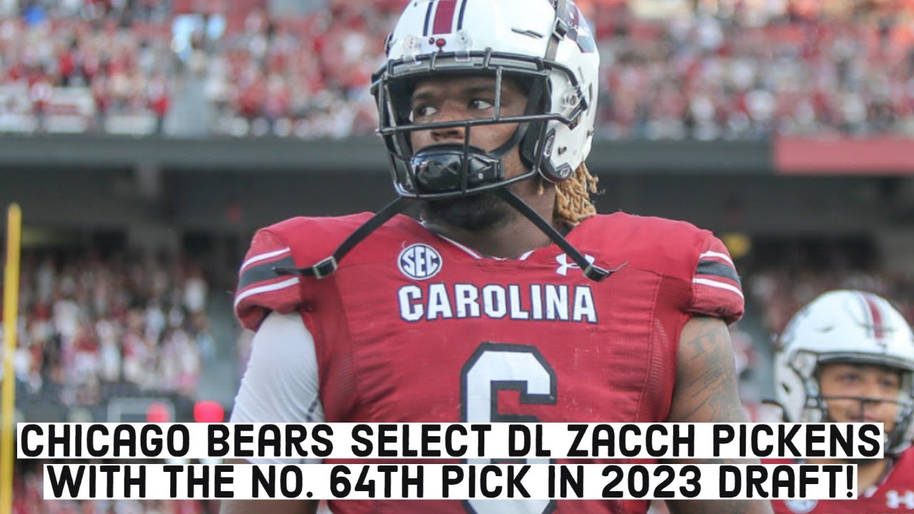 Chicago Bears Select DL Zacch Pickens With The No. 64th Pick In 2023 ...