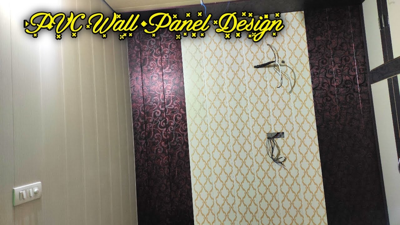 Letest PVC Wall Panel Design 2020/How To Install PVC Panel In Living ...