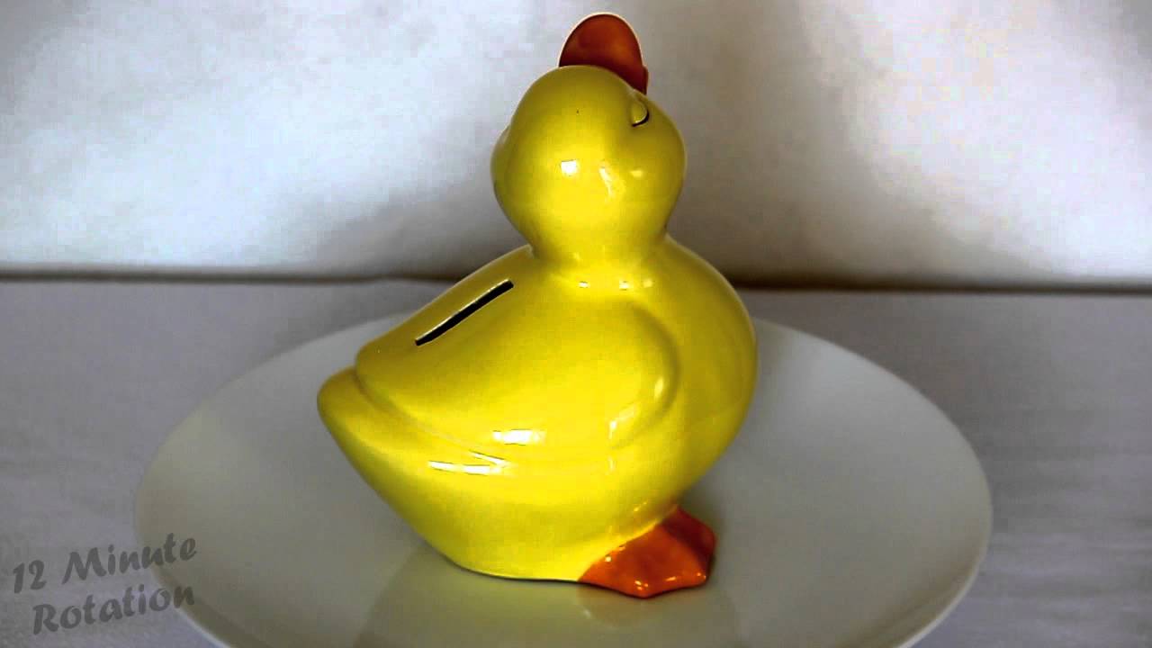 12 Minute Rotation - Duck money bank - YouTube