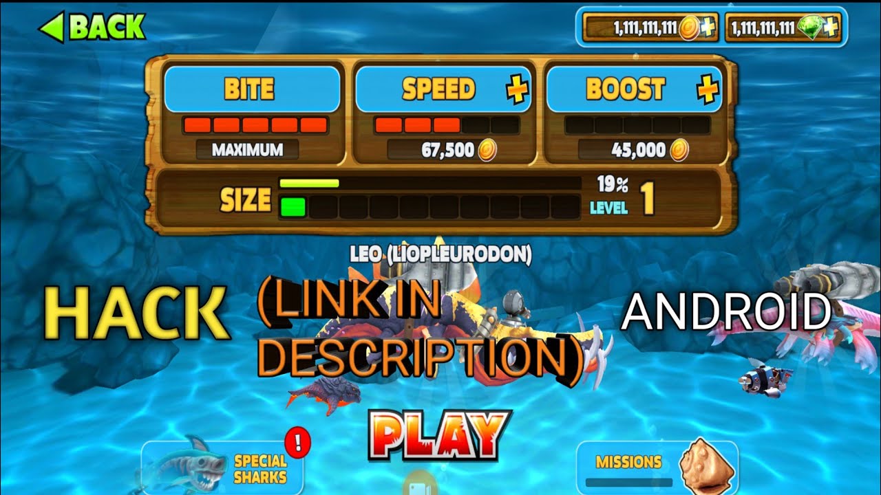Hungry shark (HACK LINK IN DESCRIPTION) - YouTube
