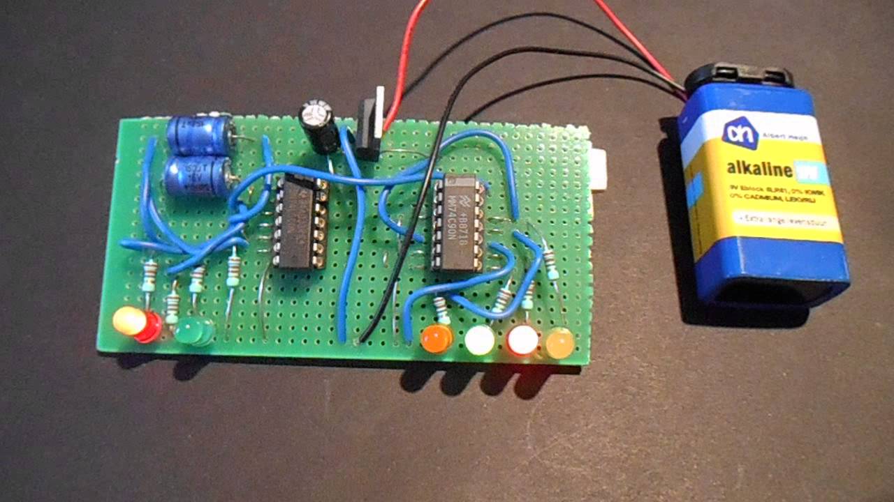 Binaire tienteller met SN7490 - YouTube