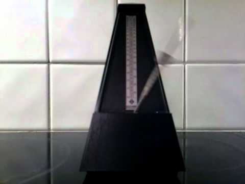 Ca 112 Bpm. A traditional practice metronome with pendulum. - YouTube