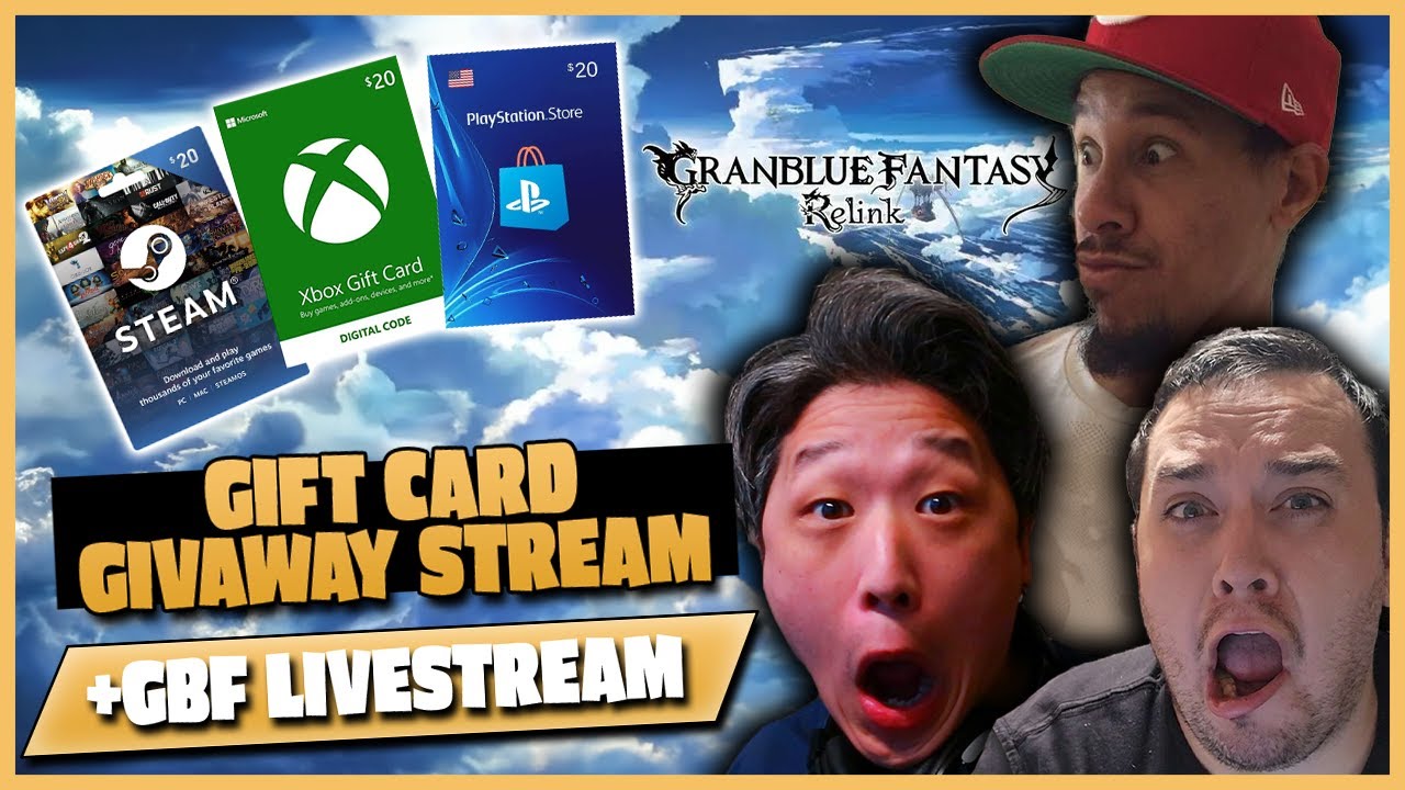 Gift Card GIVEAWAY Live! + Granblue Fantasy Team building Live stream ...