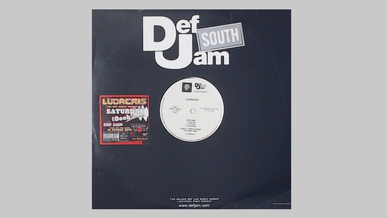 Ludacris - She Said - 2001 Def Jam South - Organized Noize - 12" Vinyl ...