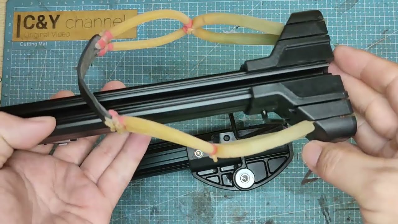 Folding Powerful Slingshot Fishing - YouTube