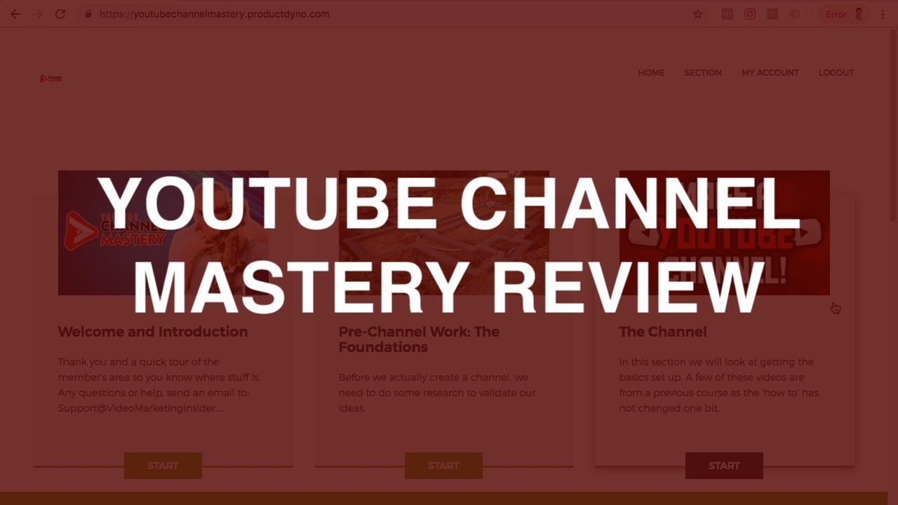 Youtube Channel Mastery Review - YouTube